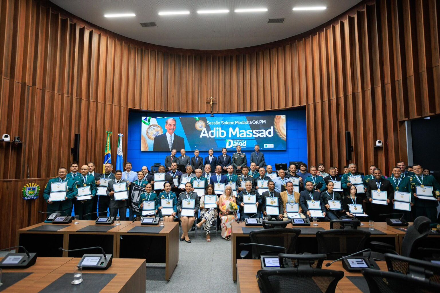 Coronel David celebra legado de Adib Massad e homenageia profissionais ...